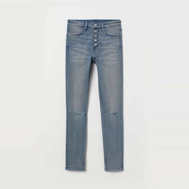 Button-Front Jeans